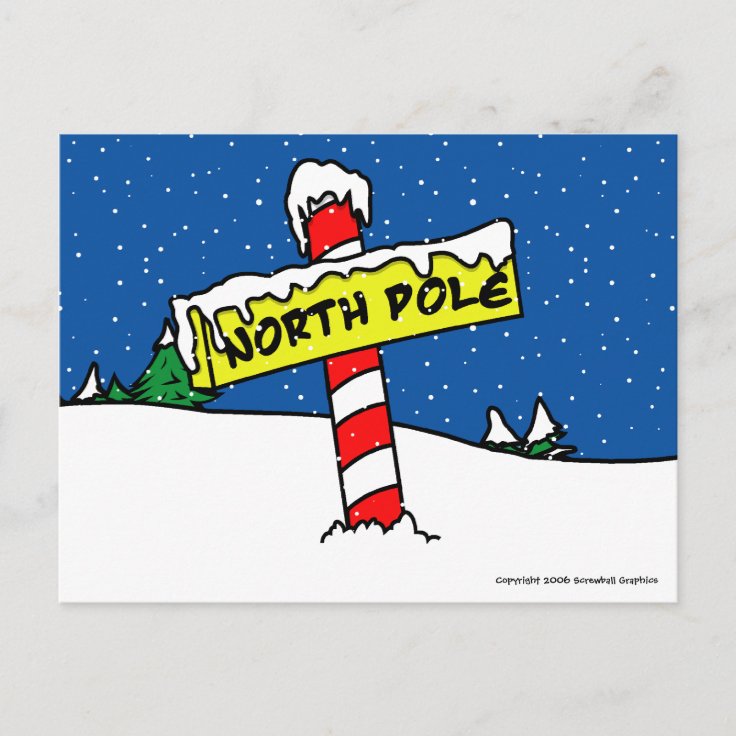 North Pole Postcard | Zazzle