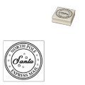 NORTH POLE SANTA EXPRESS MAIL RUBBER STAMP | Zazzle