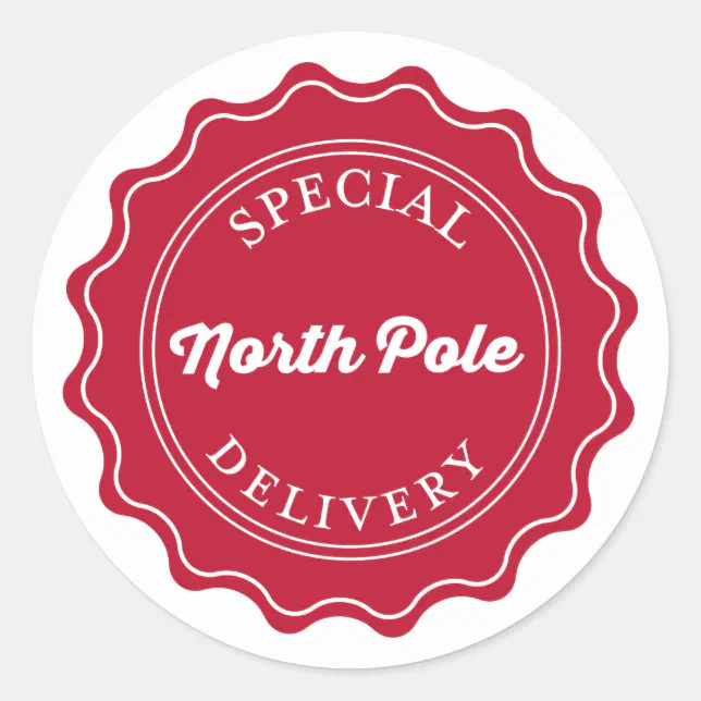 North Pole Special Delivery Christmas Gift Tags | Zazzle