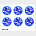 North Shore Hawaii blue surfer logo stickers | Zazzle