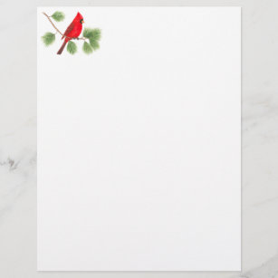 Cardinal Stationery Paper | Zazzle