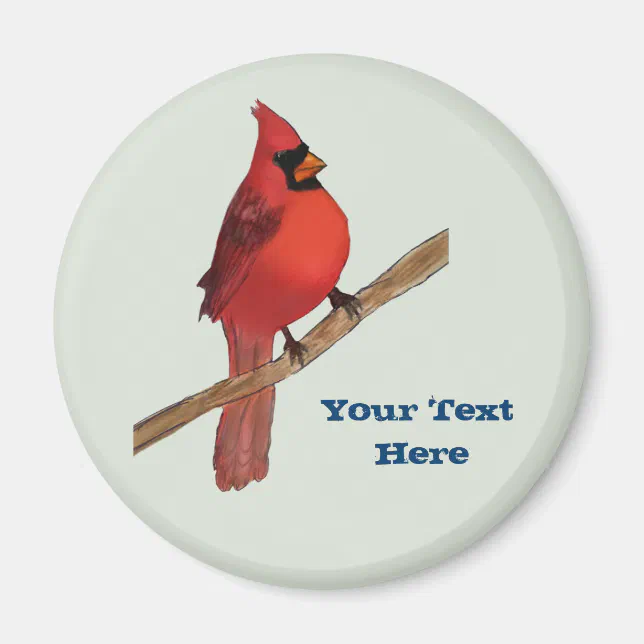 Northern Cardinal Red Bird Magnet | Zazzle