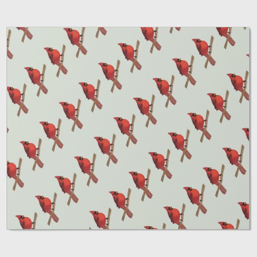 Northern Cardinal Red Bird Wrapping Paper | Zazzle