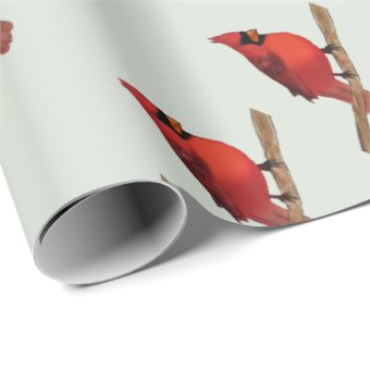 Northern Cardinal Red Bird Wrapping Paper | Zazzle