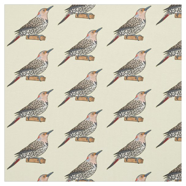 Sand Piper Bird Art Fabric | Zazzle