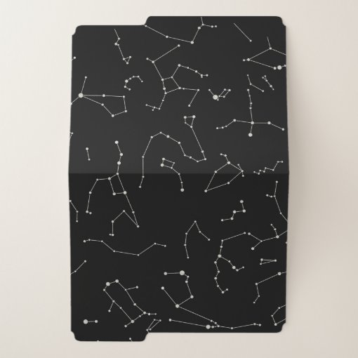 Northern Hemisphere Stellar Constellations File Folder | Zazzle