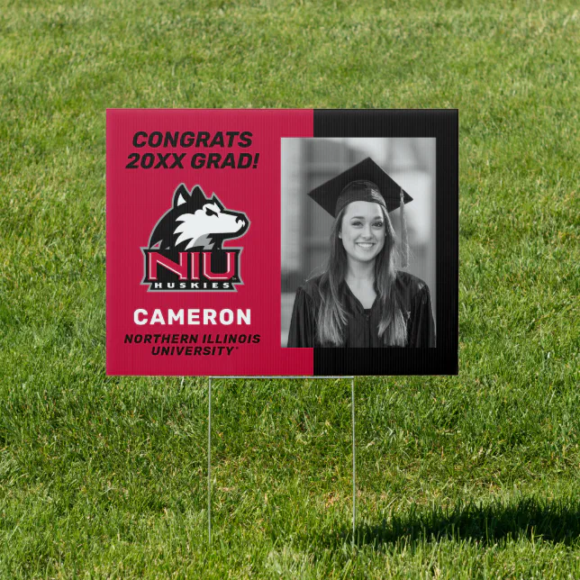Northern Illinois Huskies | Graduation Sign | Zazzle