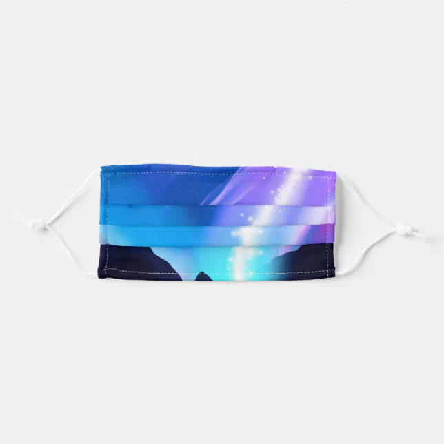Northern Lights Adult Cloth Face Mask | Zazzle
