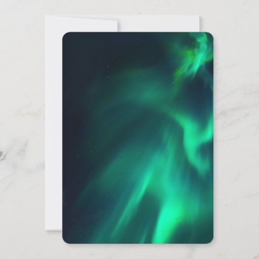 Northern Lights Evening Invitation | Zazzle