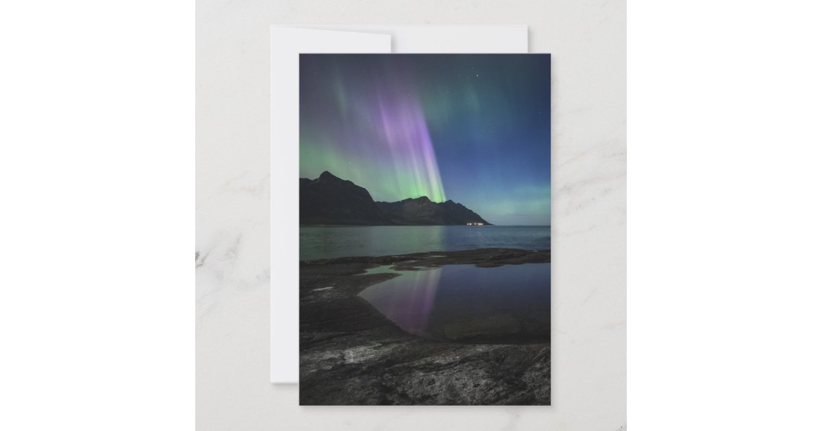 Northern Lights Norway Card | Zazzle
