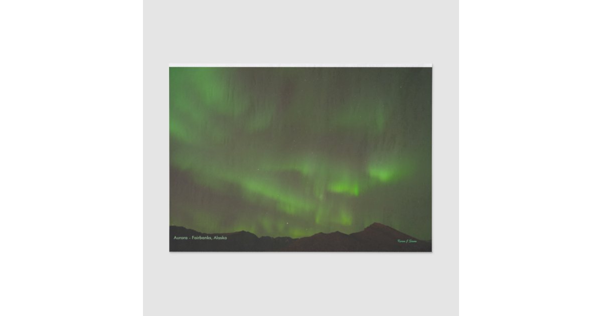 Northern Lights Tissue Paper | Zazzle