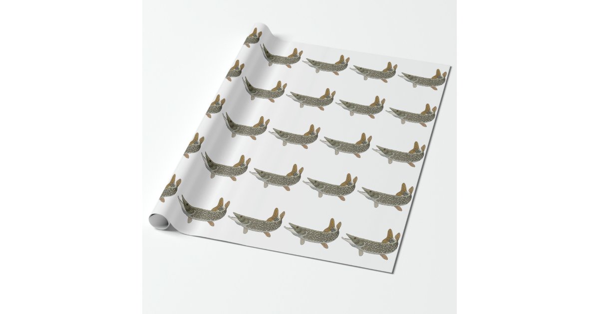 Northern Pike Wrapping Paper | Zazzle
