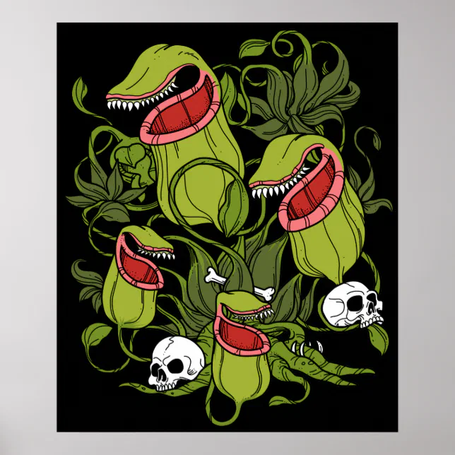 Northern Pitcher Sarracenia Carnivorous Plants Poster | Zazzle