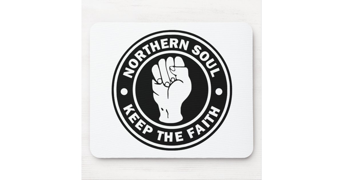 northern soul Logo black Mouse Pad | Zazzle