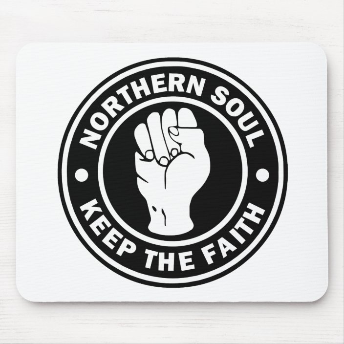 northern soul Logo black Mouse Pad | Zazzle.com