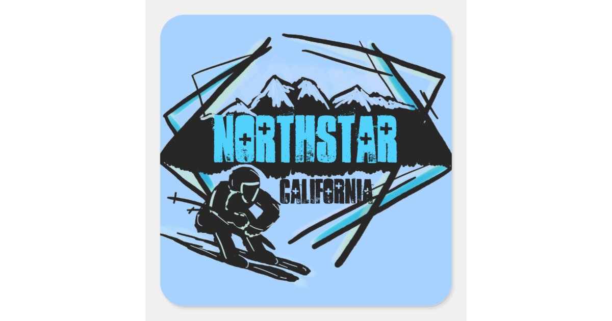 Northstar California blue ski logo stickers | Zazzle