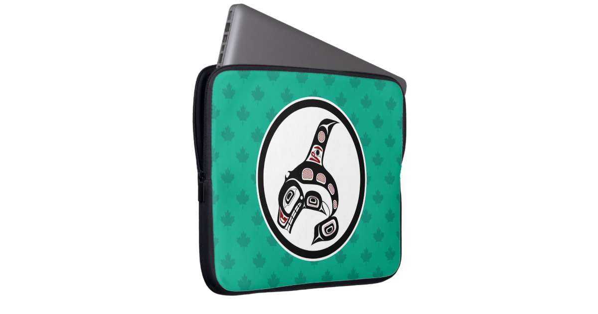 Northwest Pacific Coast Haida Orca Killer Whale Laptop Sleeve | Zazzle
