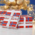 Norway and Norwegian Flag Wrapping Paper | Zazzle