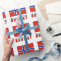 Norway and Norwegian Flag Wrapping Paper | Zazzle