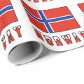 Norway and Norwegian Flag Wrapping Paper | Zazzle