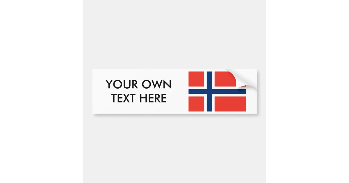 Norway Bumper Sticker | Zazzle