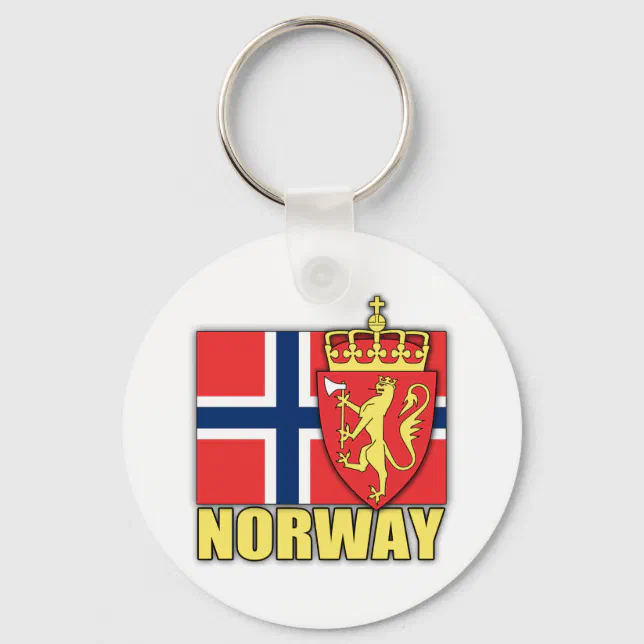 Norway Coat of Arms Keychain | Zazzle
