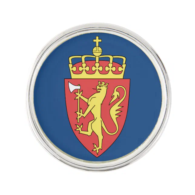 Norway Crest Lapel Pin | Zazzle