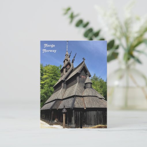 Norway, Fantoft Stave Church, Fana, Bergen Postcard | Zazzle
