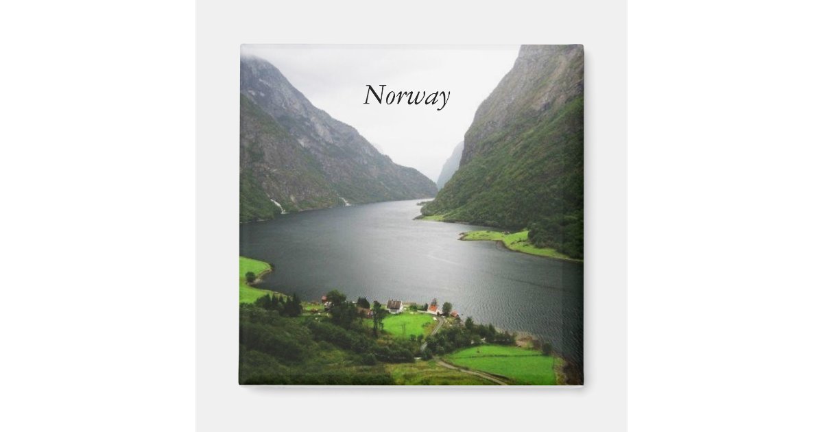 Norway Fjord Magnet | Zazzle