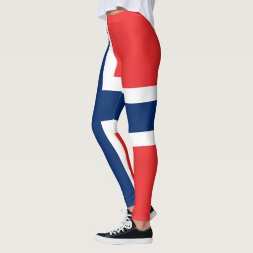 Norway flag all over design leggings | Zazzle