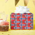 Norway Flag Honeycomb Wrapping Paper | Zazzle