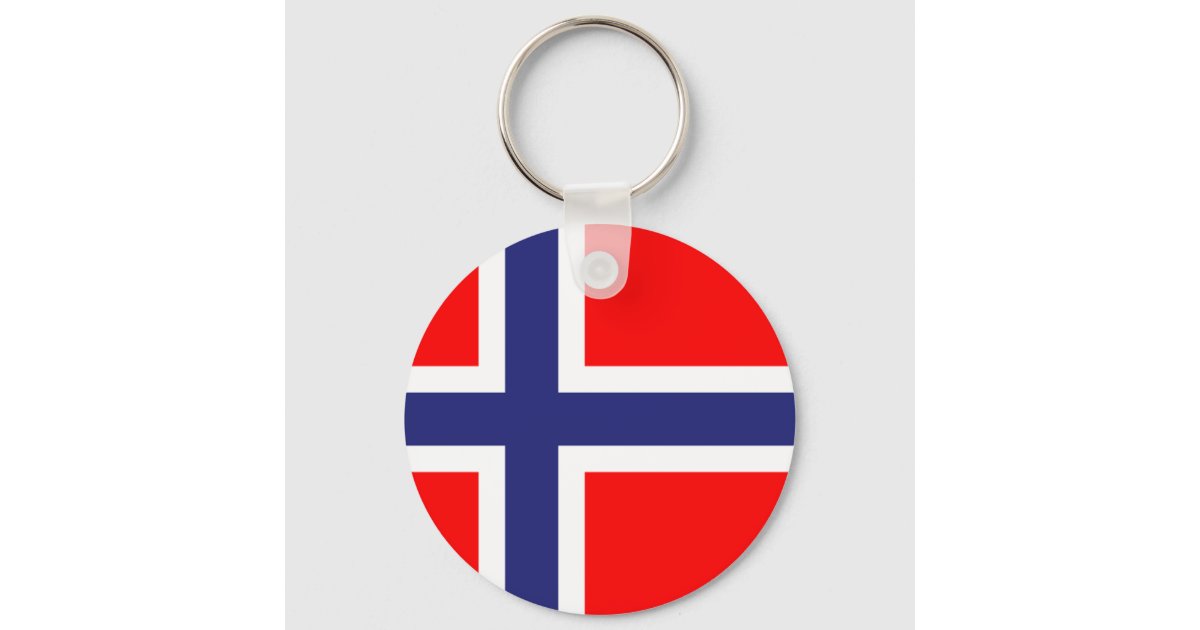 Norway flag keychain | Zazzle