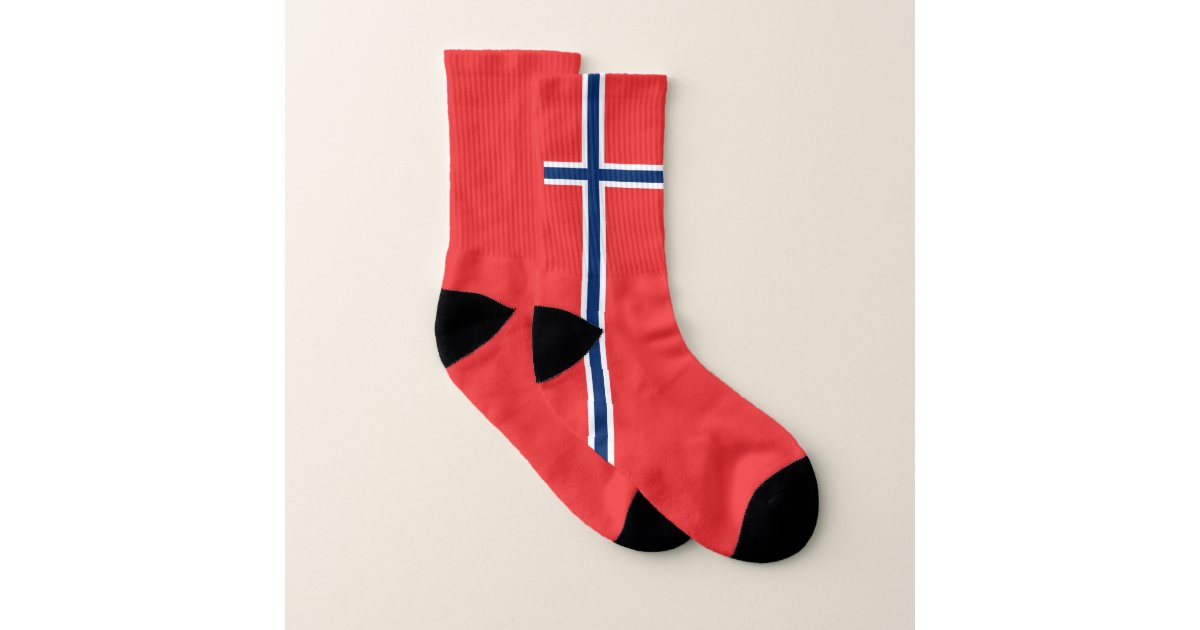 Norway Flag Socks | Zazzle