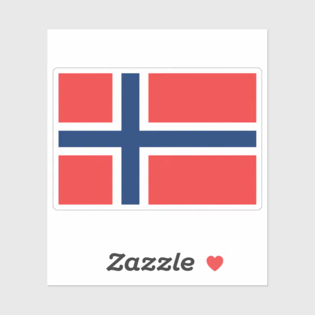 Norway Flag Sticker | Zazzle