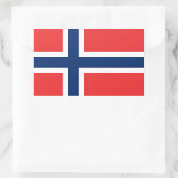Norway Flag Stickers* Rectangular Sticker | Zazzle