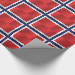 Norway flag wrapping paper | Zazzle