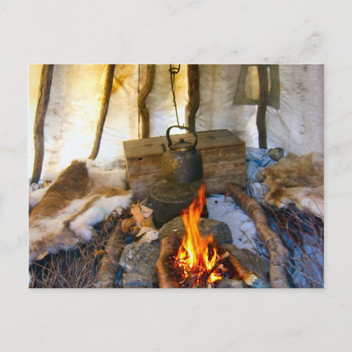 Norway, inside a Sami tent, Lapland Postcard | Zazzle.com