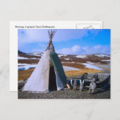 Norway, Lapland, Sami Settlement Postcard | Zazzle