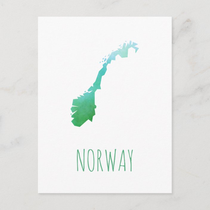 Norway Map Postcard | Zazzle.com