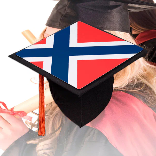 Norway & Norwegian Flag - Students /University Graduation Cap Topper ...