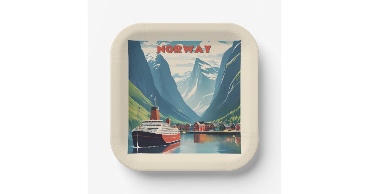 Norway Paper Plates | Zazzle