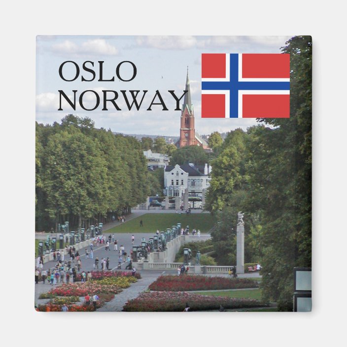 Norway Scandinavia Oslo Vigeland travel souvenir Magnet | Zazzle.com