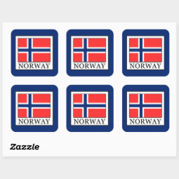 Norway Square Sticker | Zazzle