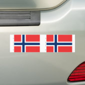 Norway With Proportions, Norway flag Bumper Sticker | Zazzle