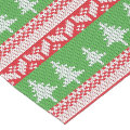 Norwegian Alpine Christmas Trees Pattern Short Table Runner | Zazzle