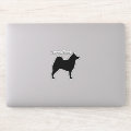 Norwegian Elkhound Dog Silhouette Vinyl Sticker | Zazzle