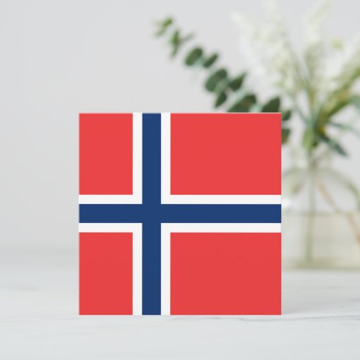 Norwegian Flag Invitation | Zazzle