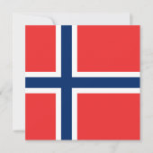 Norwegian Flag Invitation | Zazzle