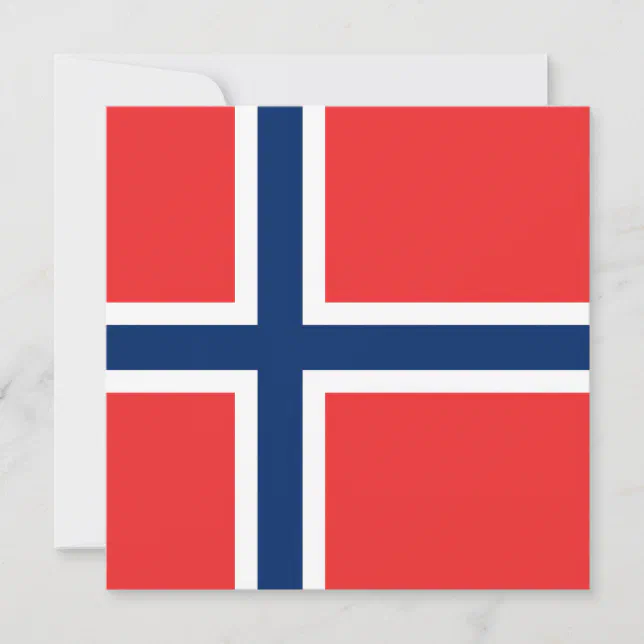 Norwegian Flag Invitation | Zazzle