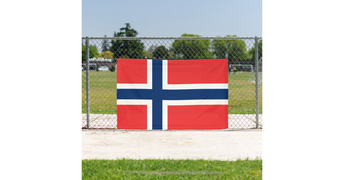 Norwegian flag of Norway custom banner sign | Zazzle